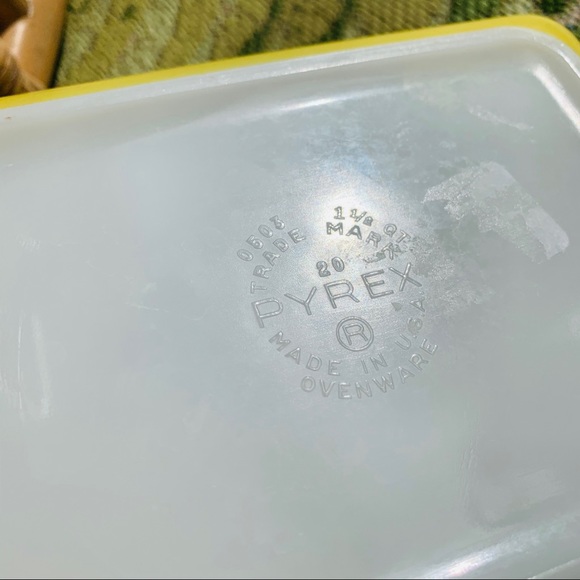 Pyrex | Kitchen | Vintage Pyrex Fridgie Yellow Refrigerator Dish | Poshmark